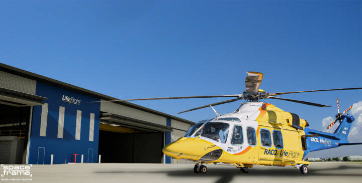 Take Off for new LifeFlight Australia Hangar - Spaceframe Design ...