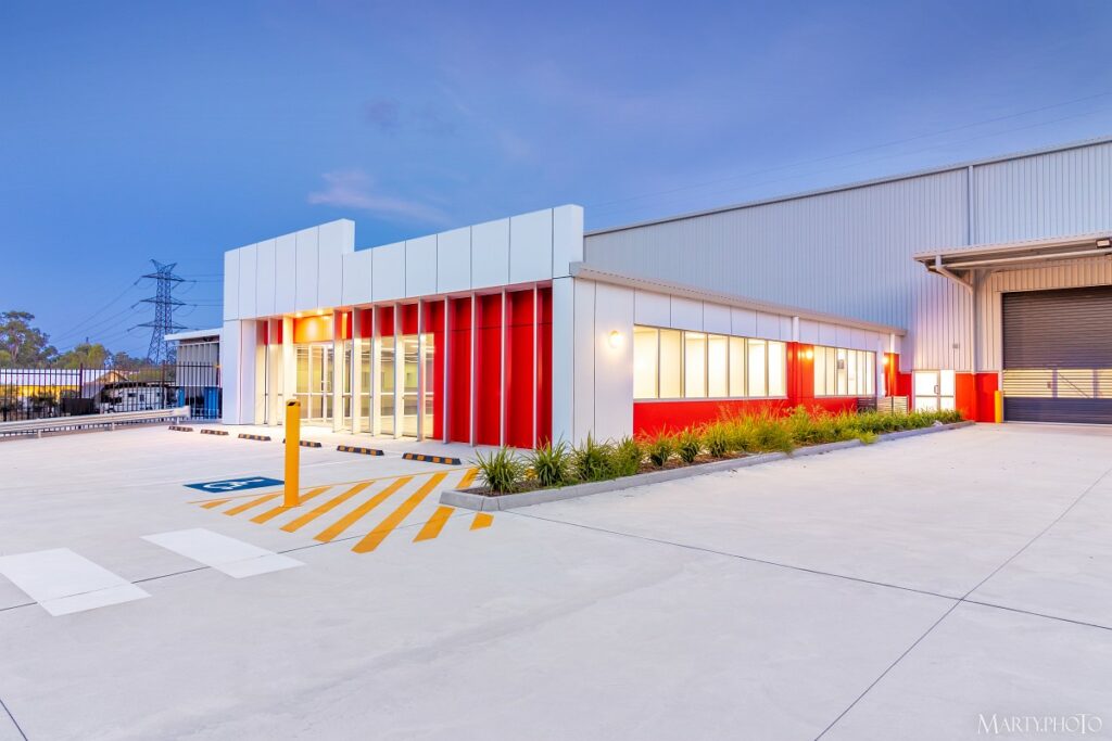 Dual Tenancy Office/Warehouse Facility - Spaceframe Design + Construct Solutions